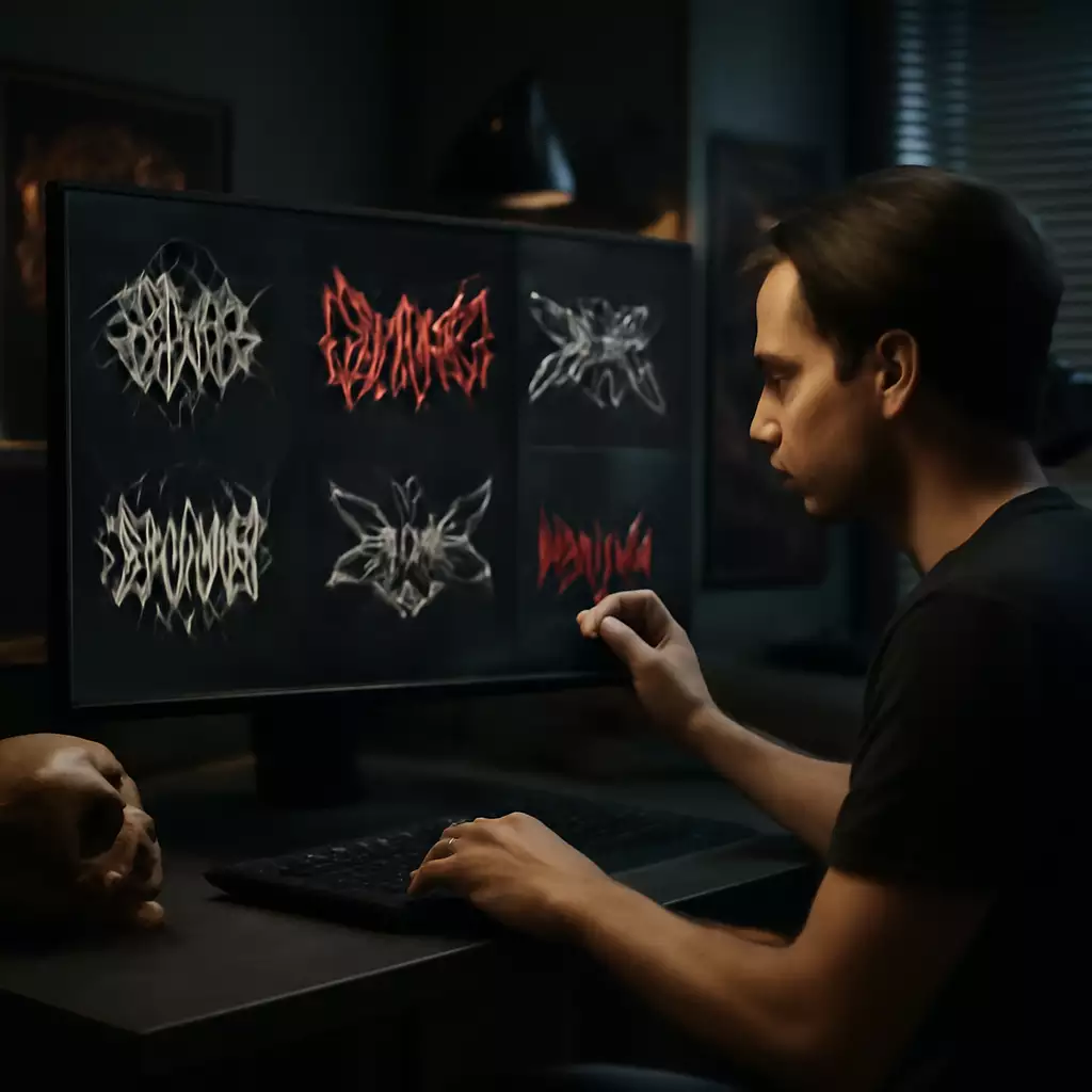 AI Death Metal Logo Generator | Create Brutal Band Logos